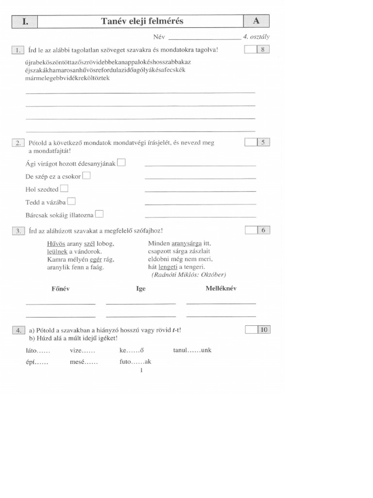 Apaczais-Nyelvtan 4. O. | PDF