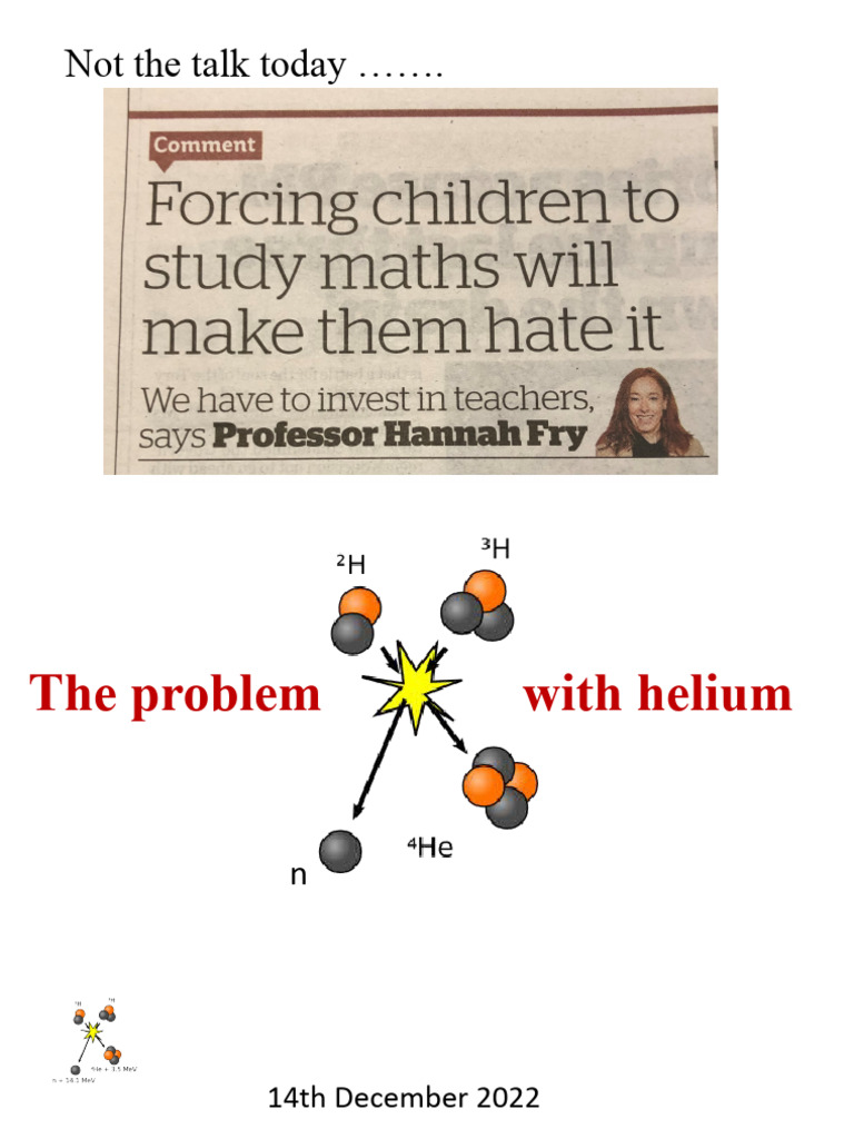 Helium | PDF | Nuclear Fusion | Physical Sciences