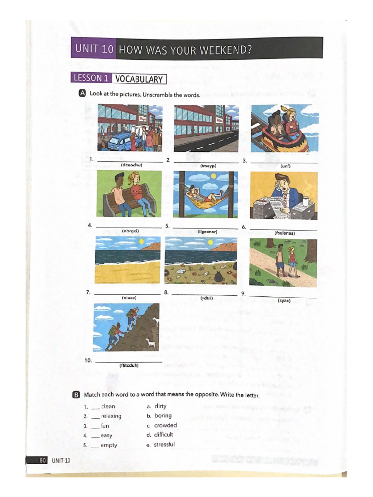 Unit 10 How Was Your Weekend | PDF