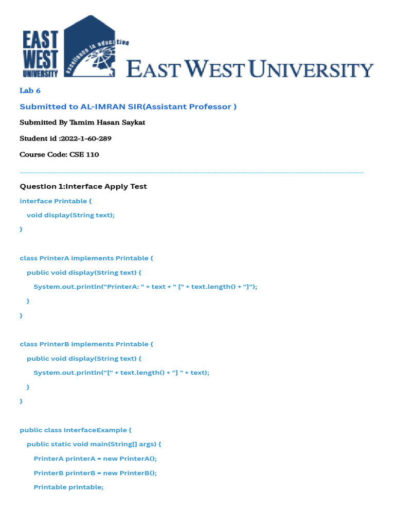 Tamim Hasan Saykat 2022 1 60 289 5 | Download Free PDF | Object (Computer Science) | Computer ...