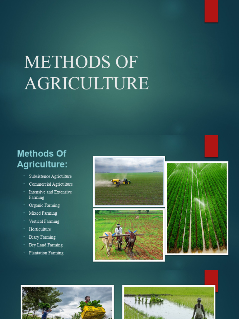Methods of Agriculture | PDF | Agriculture | Organic Farming
