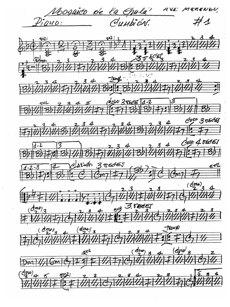 Piano - La Chula | PDF