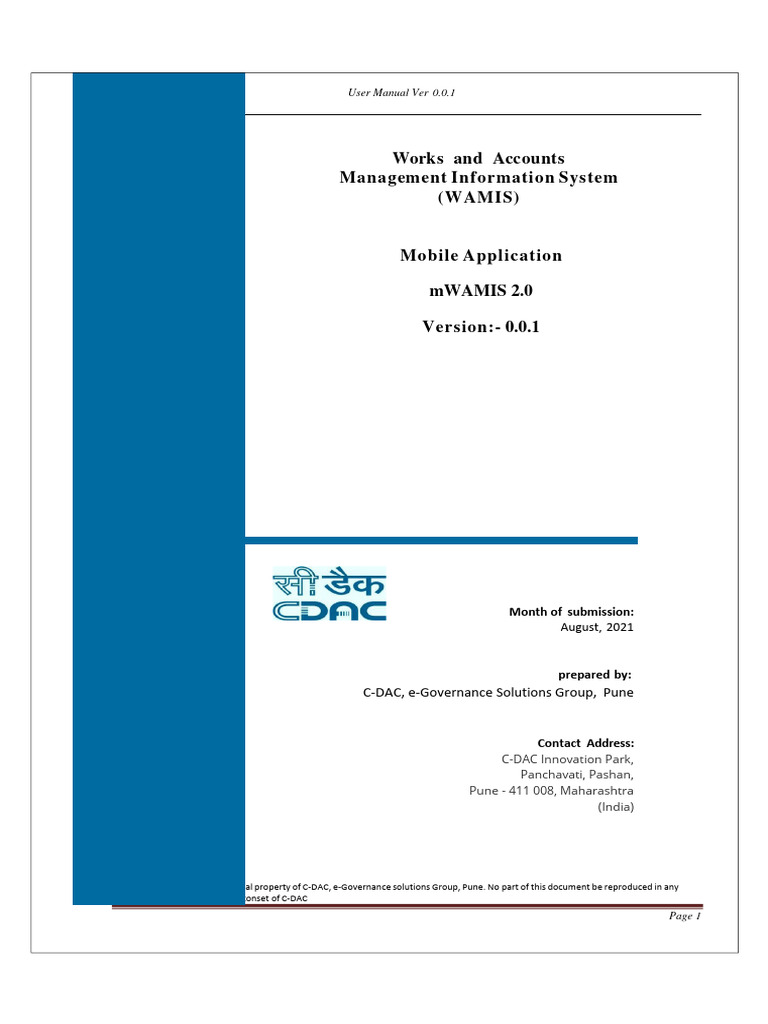 WAMIS Mobile APP User Manual | PDF | Online And Offline | Android ...