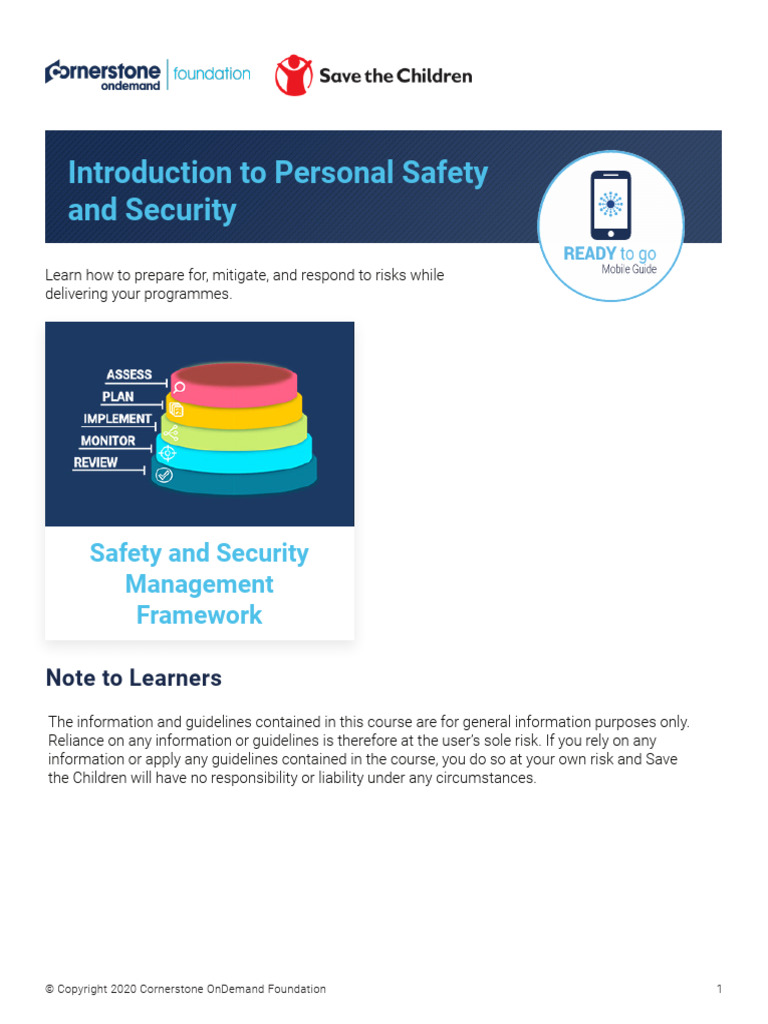 Mobile Guide PSS Intro To PSS | PDF | Risk | Non Governmental Organization