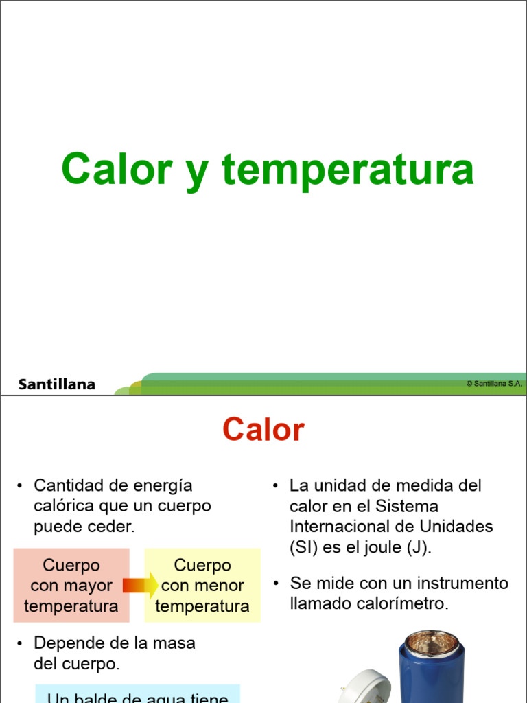 Calor Temperatura | PDF | Calor | Temperatura