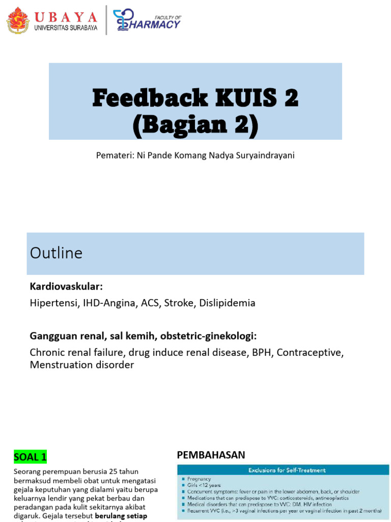 Feedback KUIS 2 (Bagian 2) | PDF