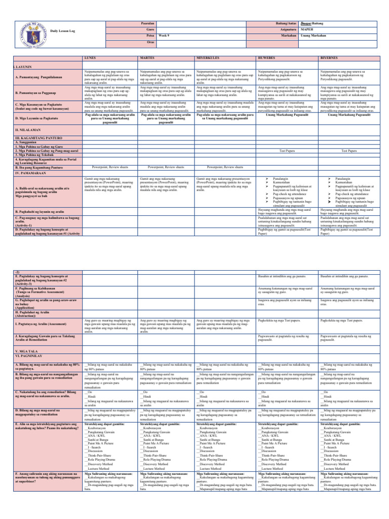 Mapeh-4-Q1-Week 9 | PDF Mapeh-4-Q1-Week 9 | PDF