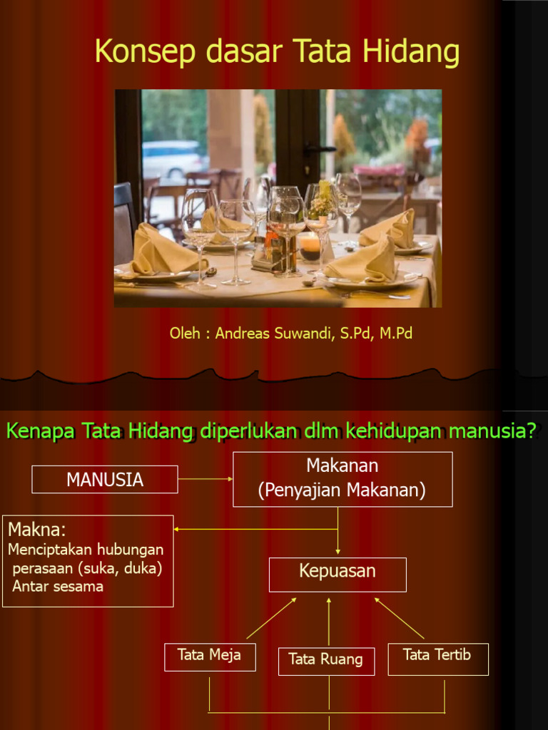 Konsep Dasar Tata Hidang | PDF