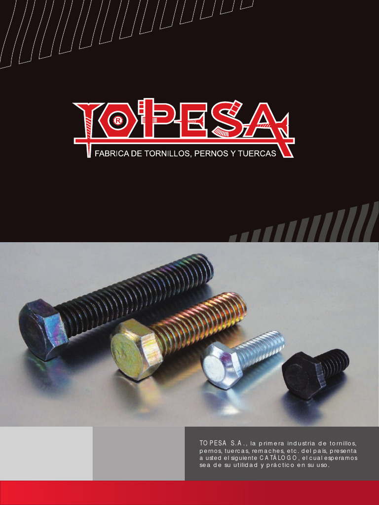 Catogo Perno 13 | PDF | Tornillo | Ingeniería de Edificación