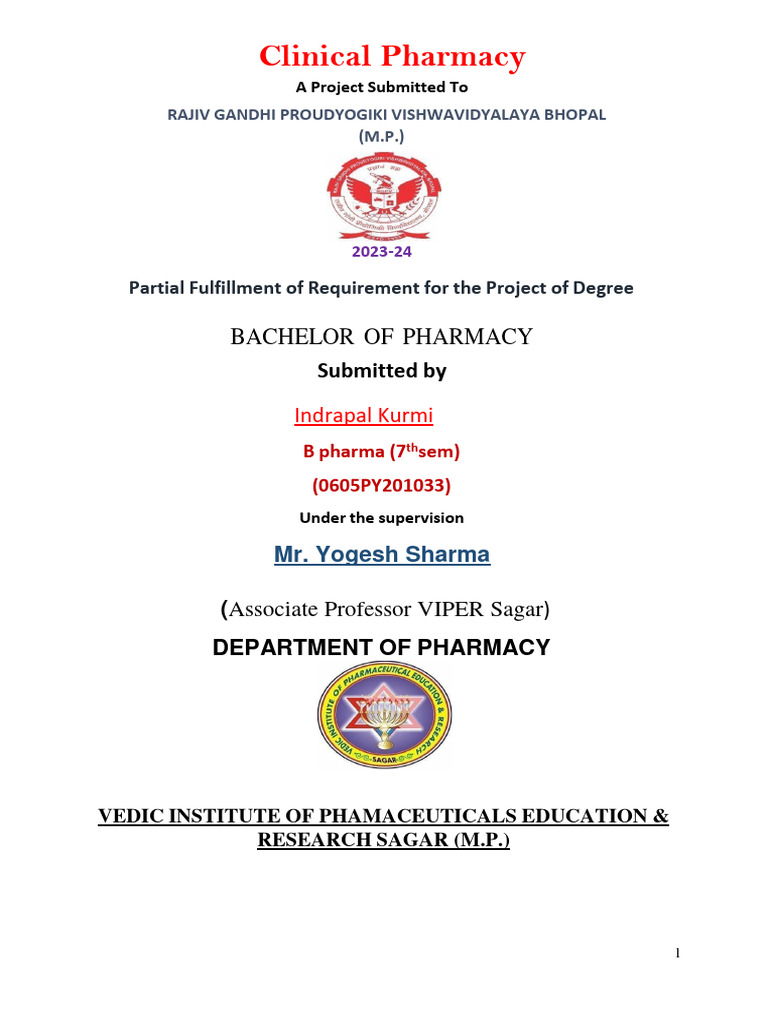 Clinical Pharmacy | PDF | Pharmacy | Pharmacist