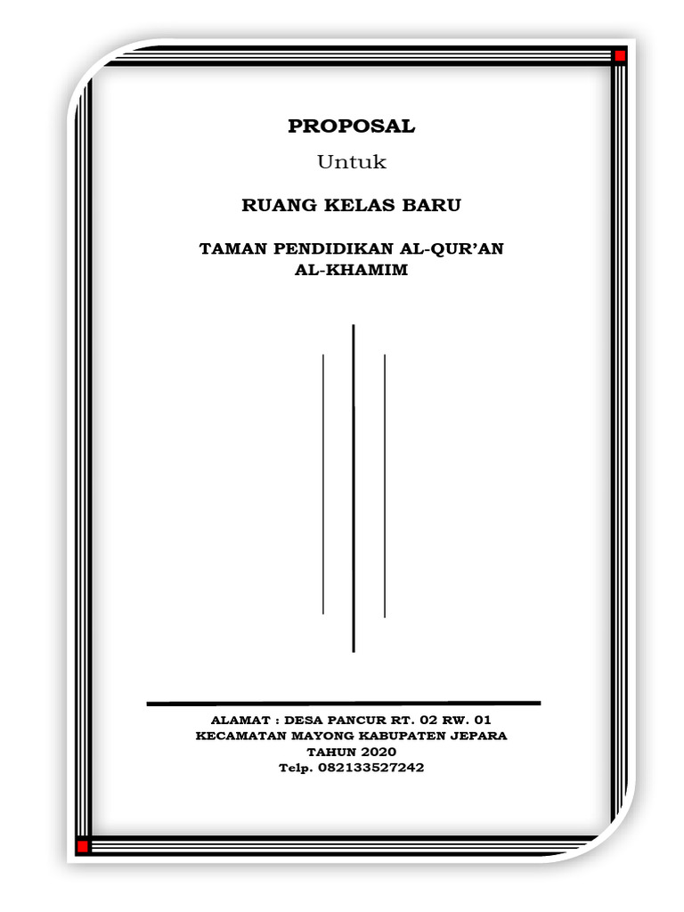 PROPOSAL RKB TPQ Al-Khamim | PDF