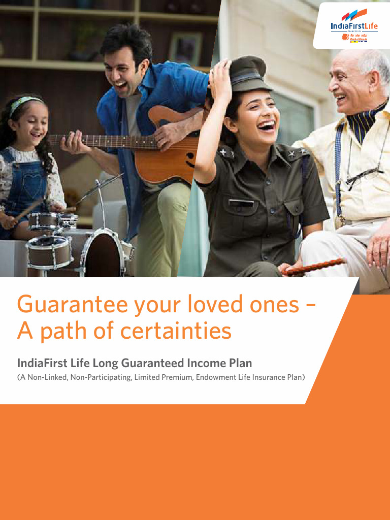 Indst Life Long Guaranteed Income Plan - Brochure | PDF | Insurance ...