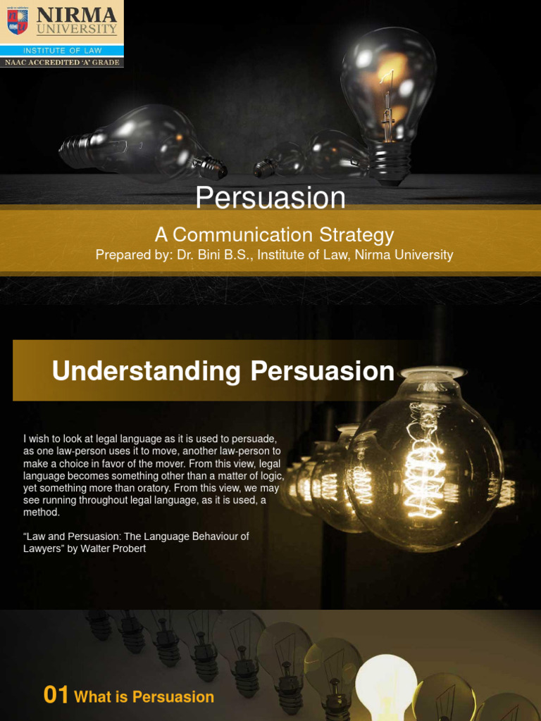Unit 1.1 Persuasion As A Strategy of Communication | PDF | Persuasion | Cognitive Science