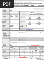 Excel File CSC Personal Data Sheet PDS 2017 1 | PDF | Justice | Crime ...