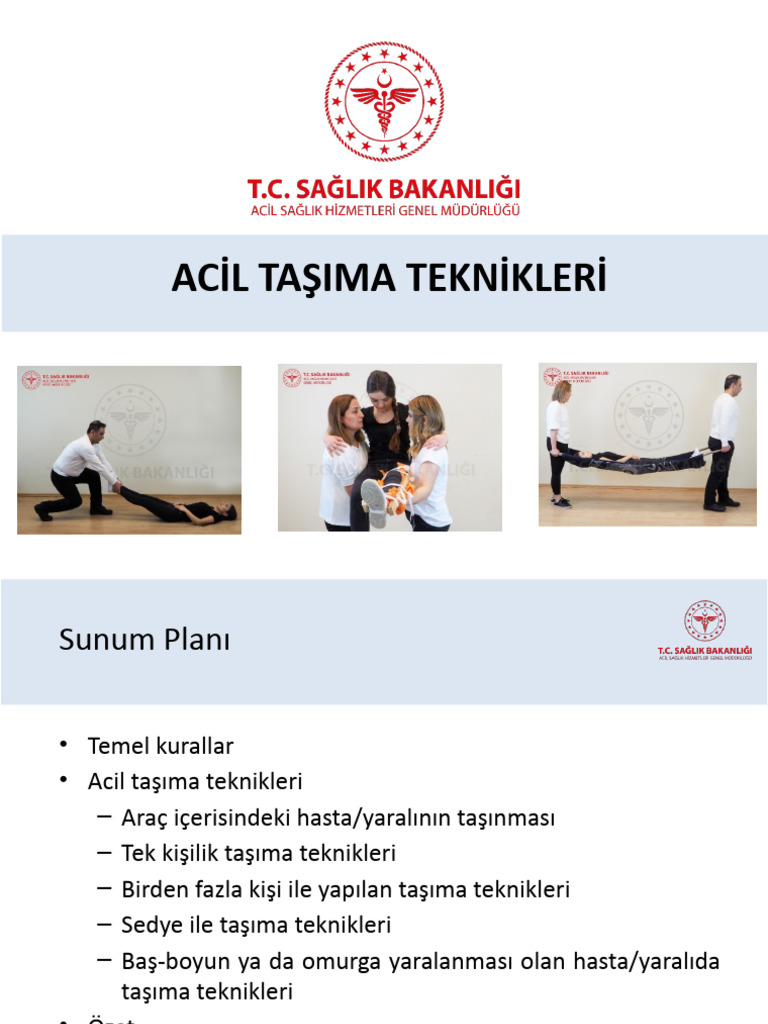 3 Acil Tasima Teknikleripptx | PDF