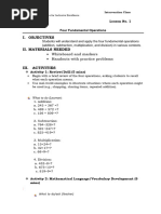 Accomplishment Report Numeracy | PDF | Mathematics | Learning