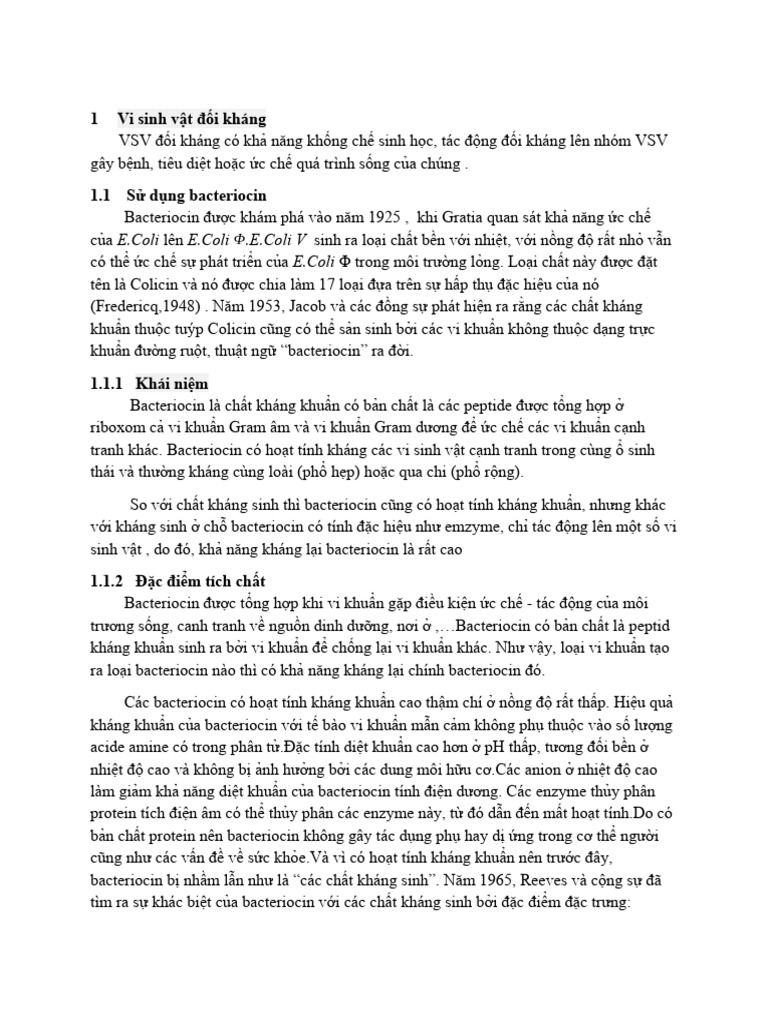 Vi Sinh Vật Đối Kháng | PDF