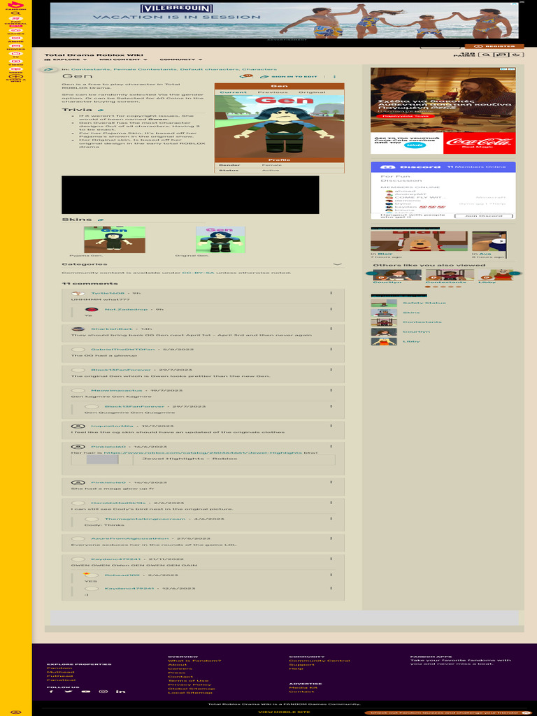 Gen Total Roblox Drama Wiki Fandom Pdf Wiki World Wide Web