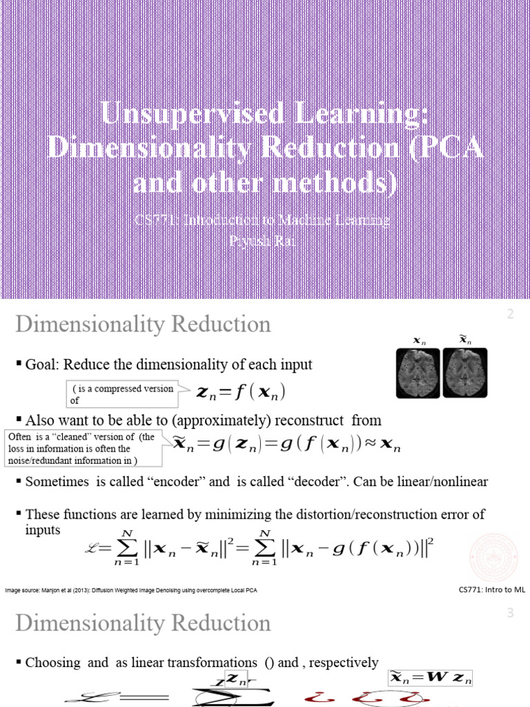 Lecture 17 and 18 | PDF | Principal Component Analysis | Eigenvalues And Eigenvectors