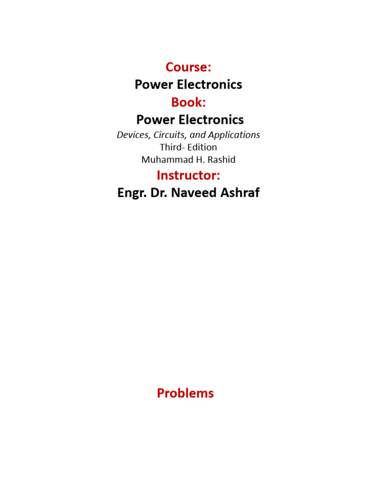 Problem Practice | PDF | Rectifier | Power Electronics