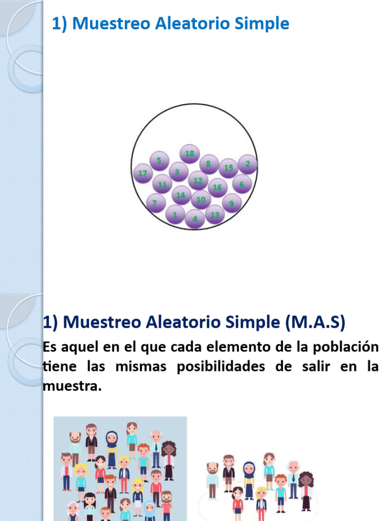 2 Muestreo Aleatorio Simple y Muestreo Sistematico | PDF | Muestreo ...