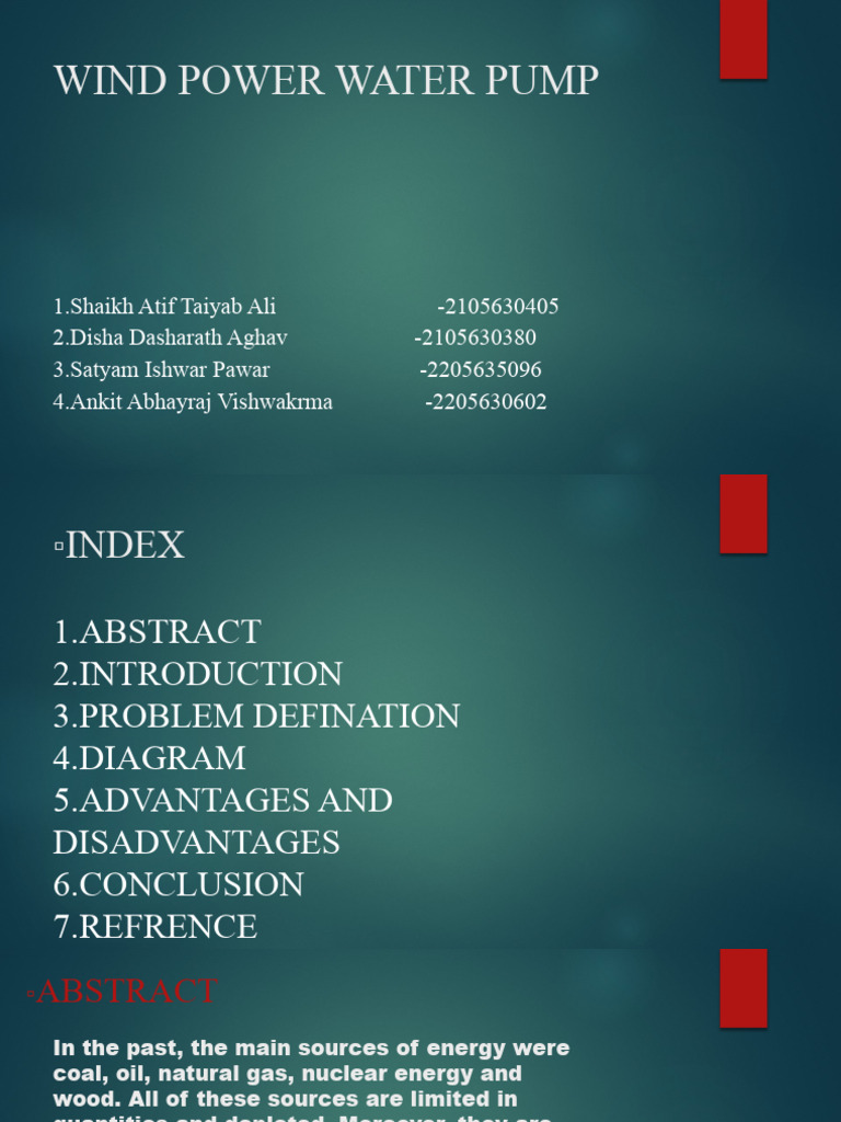 Wind-Powered Water Pumps Guide | PDF | Wind Power | Wind Turbine