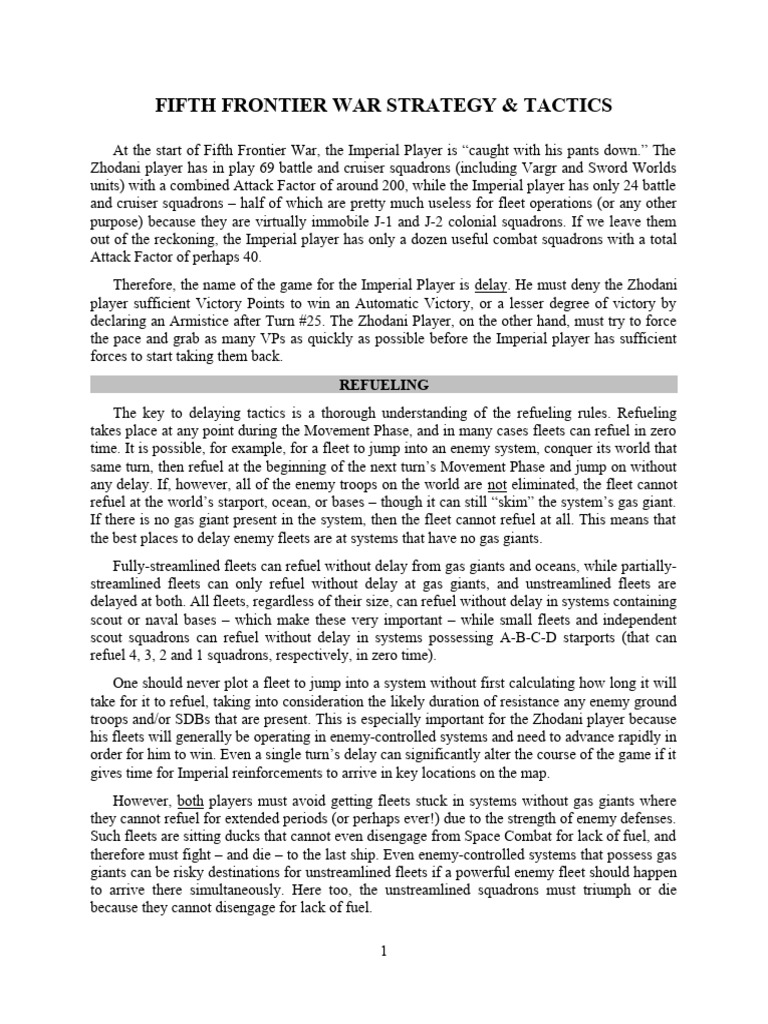 FFW Strategy | PDF | Regiment | Battalion