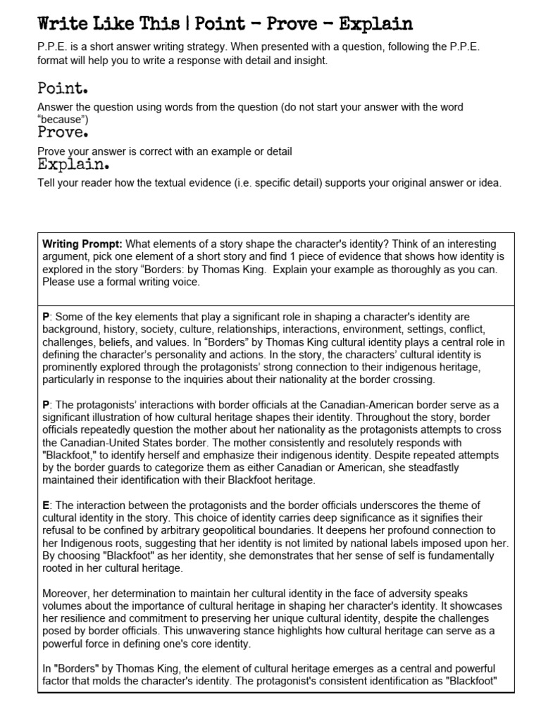 Borders PPE | PDF | Identity (Social Science) | Behavioural Sciences