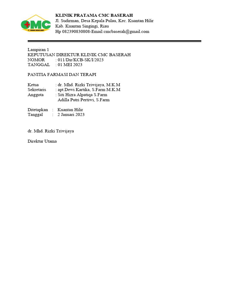 Formularium Klinik Fix Edit | PDF