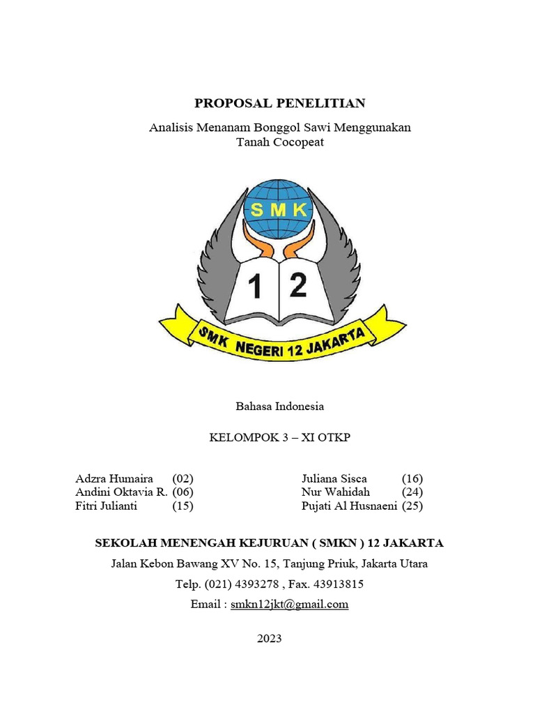 Contoh Makalah Analisis Percobaan Menanam Bonggol Sawi | PDF