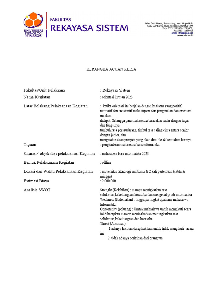 Program Kerja PSDM 2023 Fix (2) (3) - 1 | PDF | Komputer