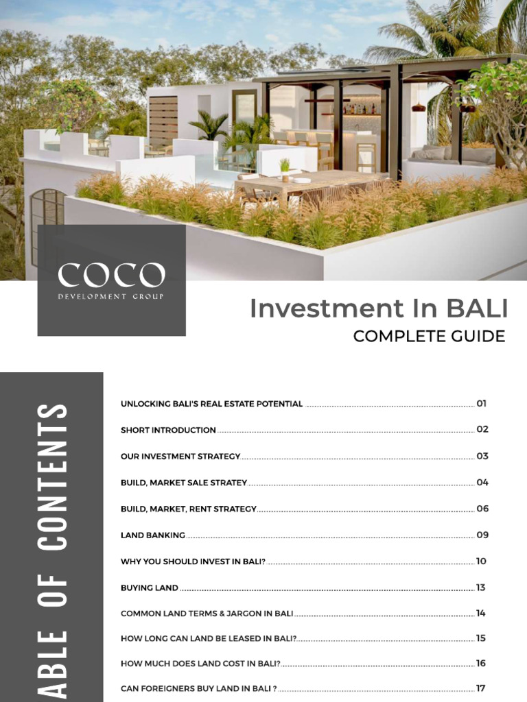 Bali Investment Guide | PDF | Investing | Return On Investment