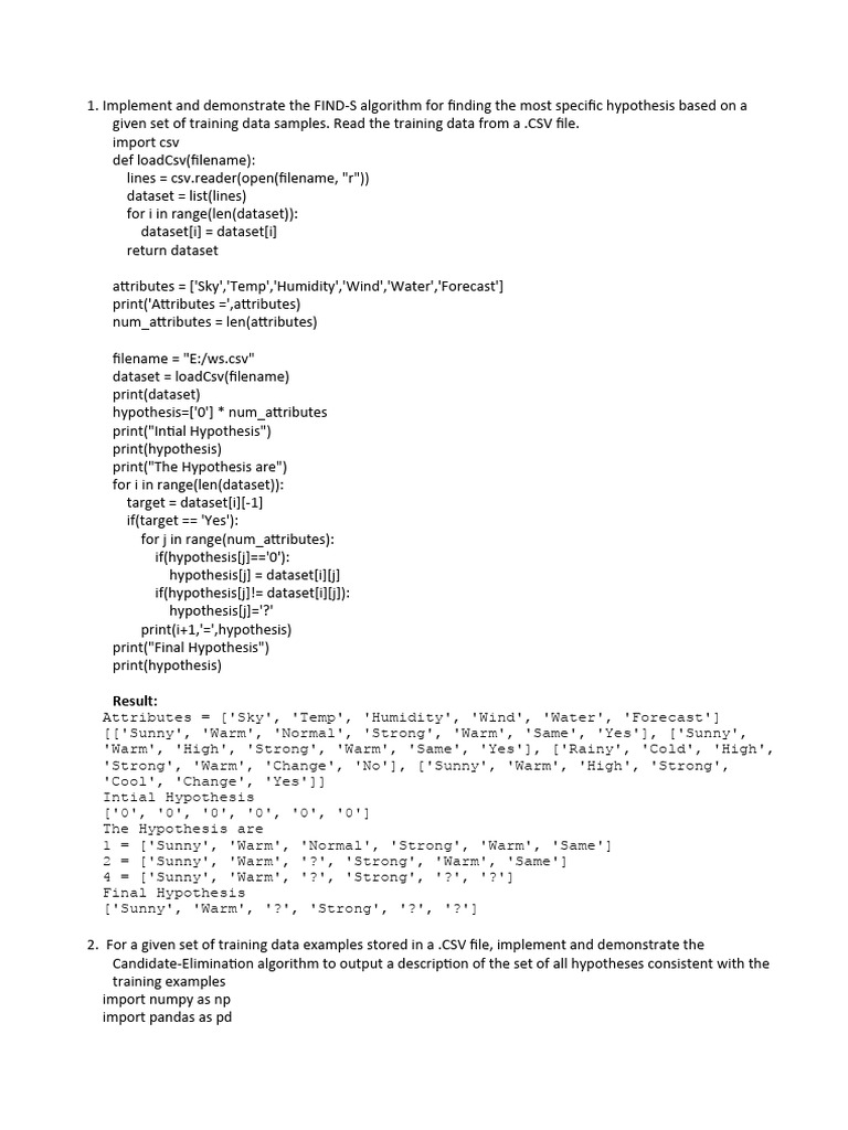 ML Lab Manual | PDF | Accuracy And Precision | Cluster Analysis