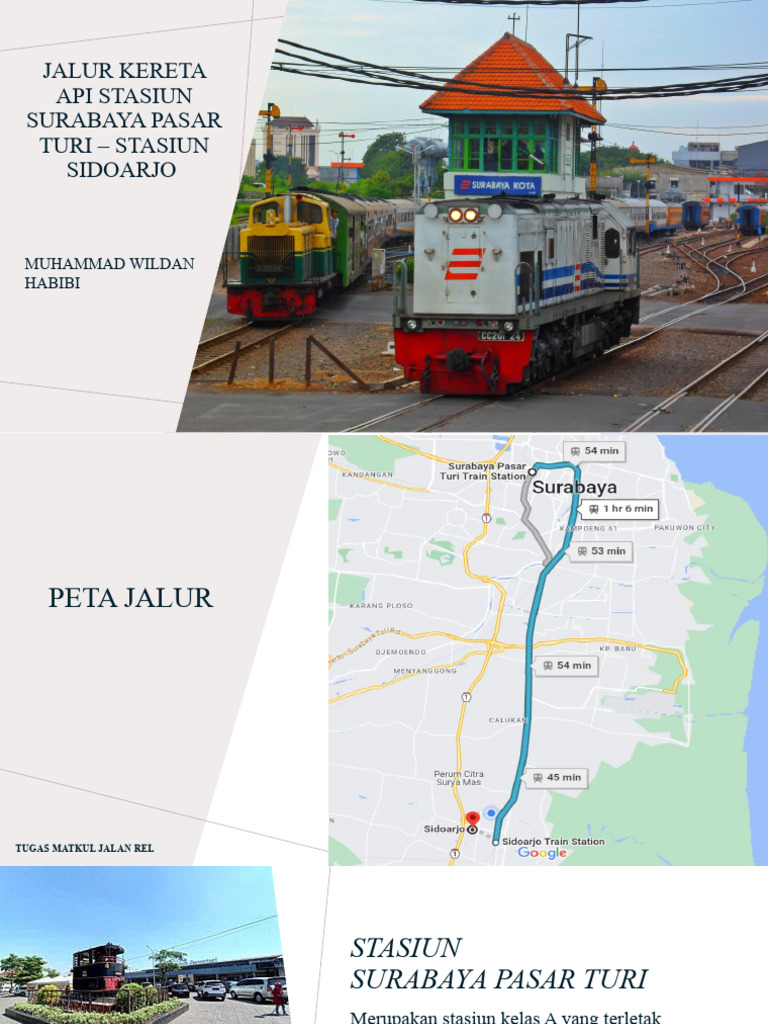 Jalur Kereta API Stasiun Surabaya Pasar Turi | PDF