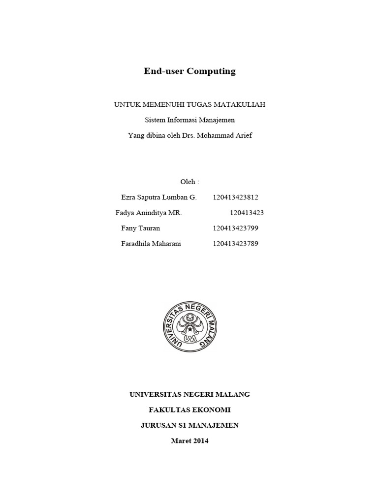 Peran dan Definisi End-User Computing | PDF | Komputer