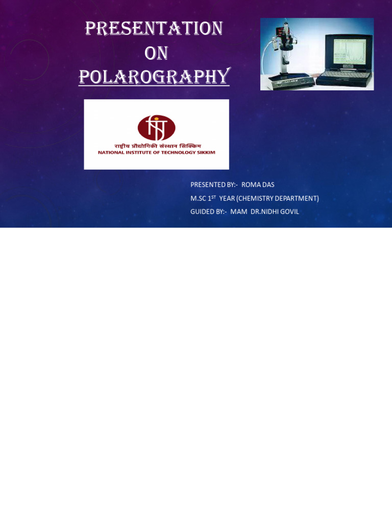 Analytical Presentation | Download Free PDF | Chemistry | Physical Sciences