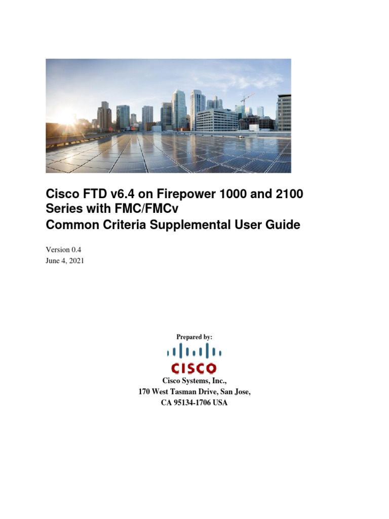 Cisco FTD v6.4 On Firepower 1000 and 2100 Series With FMC-FMCV | PDF | Port (Computer Networking ...