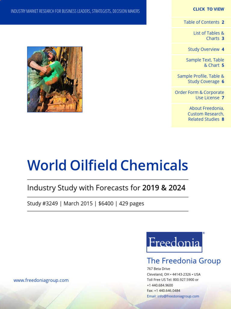 Brochure Freedonia | PDF | Petroleum Reservoir | Oil Well