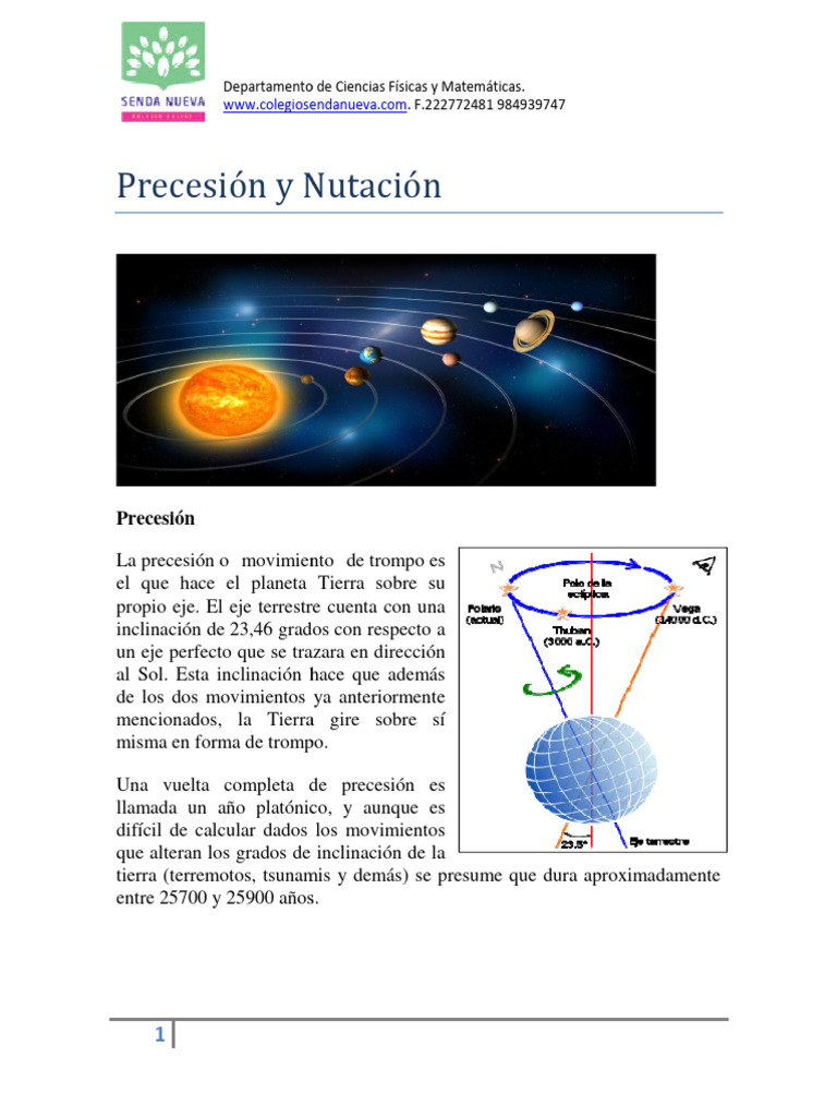 Precesión y Nutación | PDF