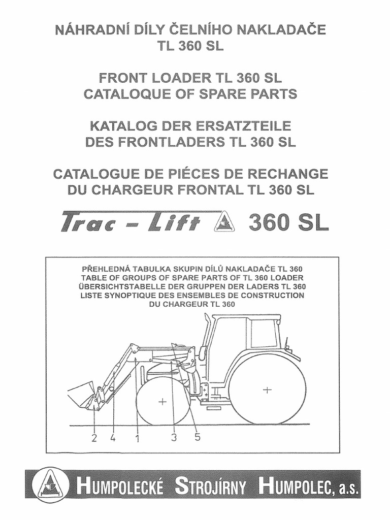 Katalog Części TracLift TL 360 SL | PDF