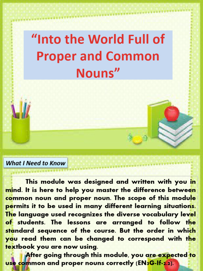 English q1 - Week 6 Day 3 | PDF | English Language | Noun