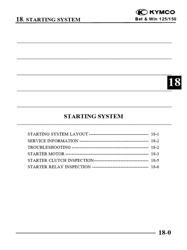 BW125 - 150 Cap 18 (Imp Avviamento) | PDF | Electric Motor | Relay