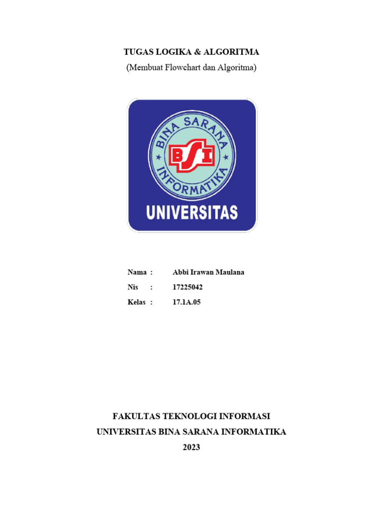 Tugas Algoritma Dan Flowchart | PDF Tugas Algoritma Dan Flowchart | PDF