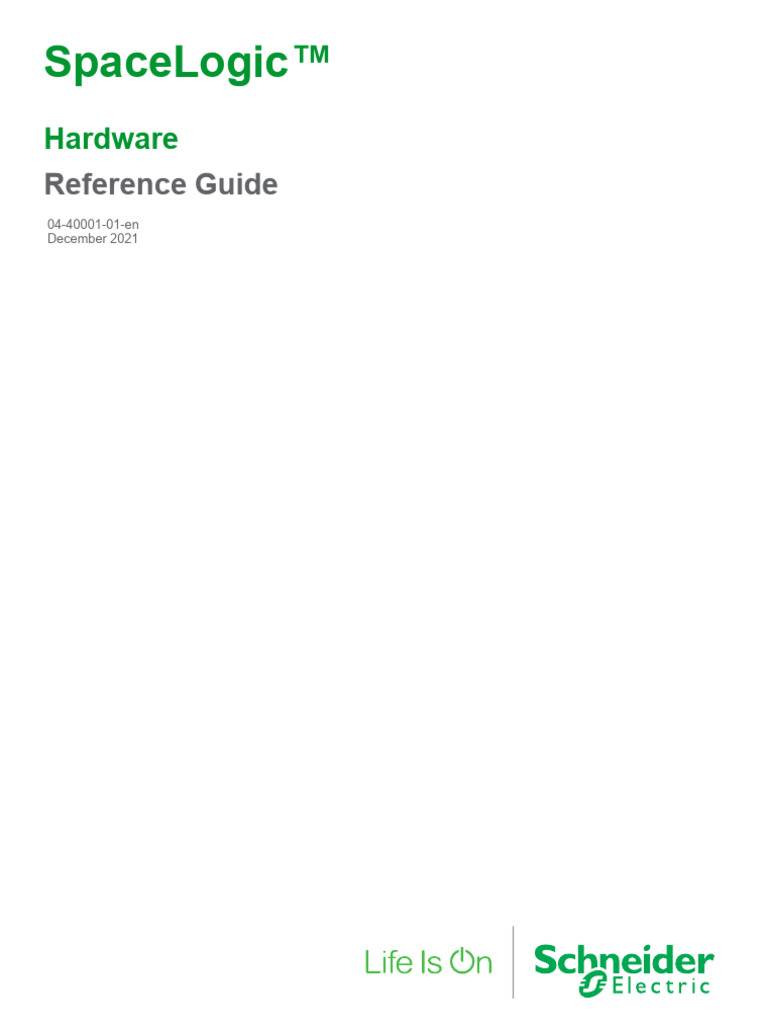 SpaceLogic - Hardware Reference Guide | PDF | Input/Output | Server (Computing)