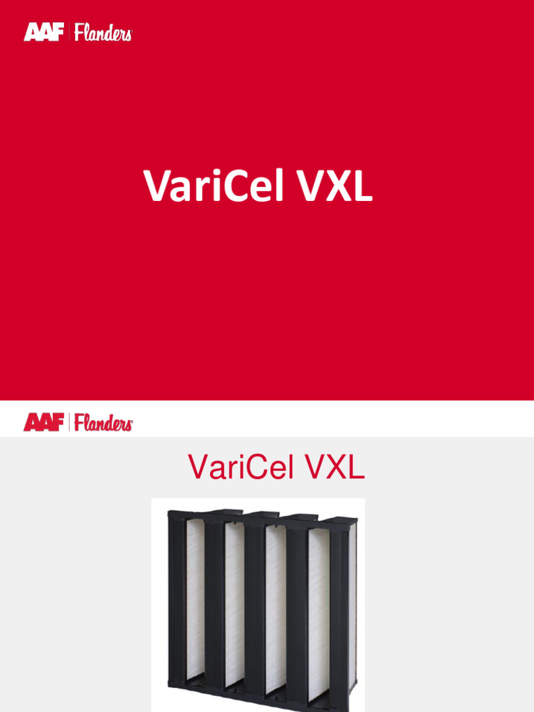 Filtro de Aire VariCel VXL: Innovación y Eficiencia | PDF | Filtración ...