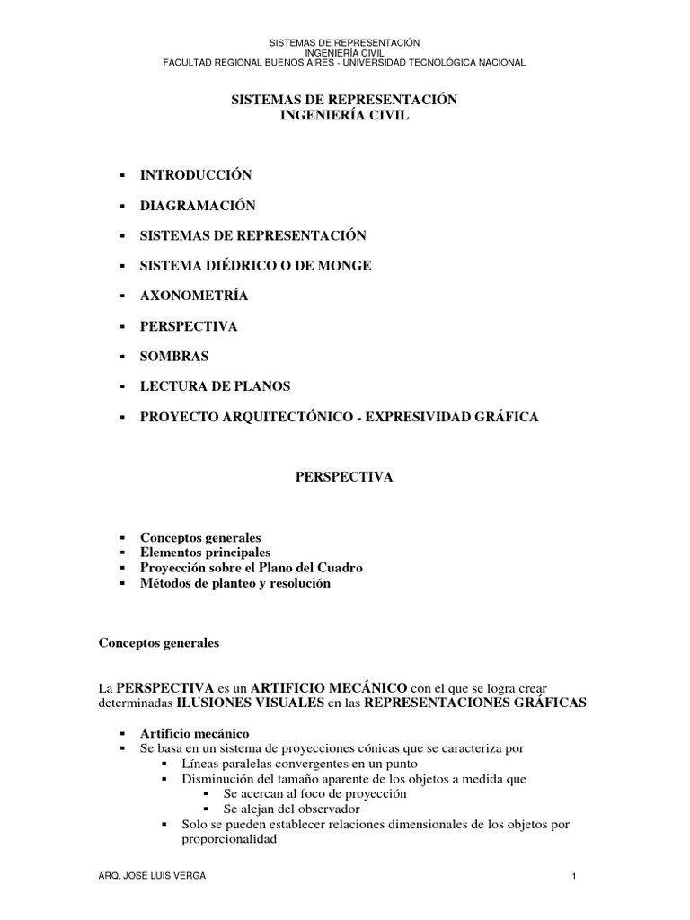 SR - E. Tema - Perspectiva | PDF | Perspectiva (Gráfica) | Geometría euclidiana