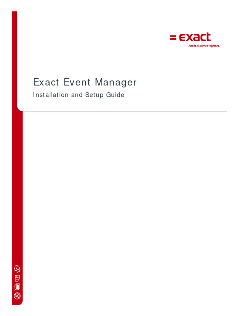 Exact Event Manager 1.8 Installation Manual | PDF | Microsoft Sql ...