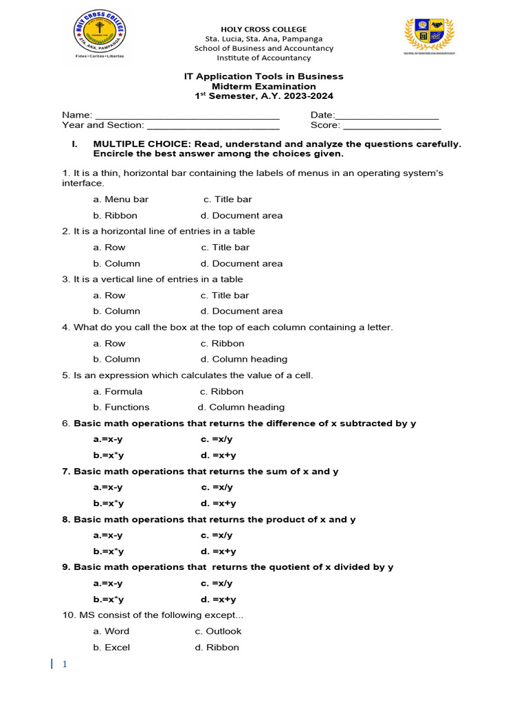 IT Application Tools in Business | PDF | Microsoft Word | System Software