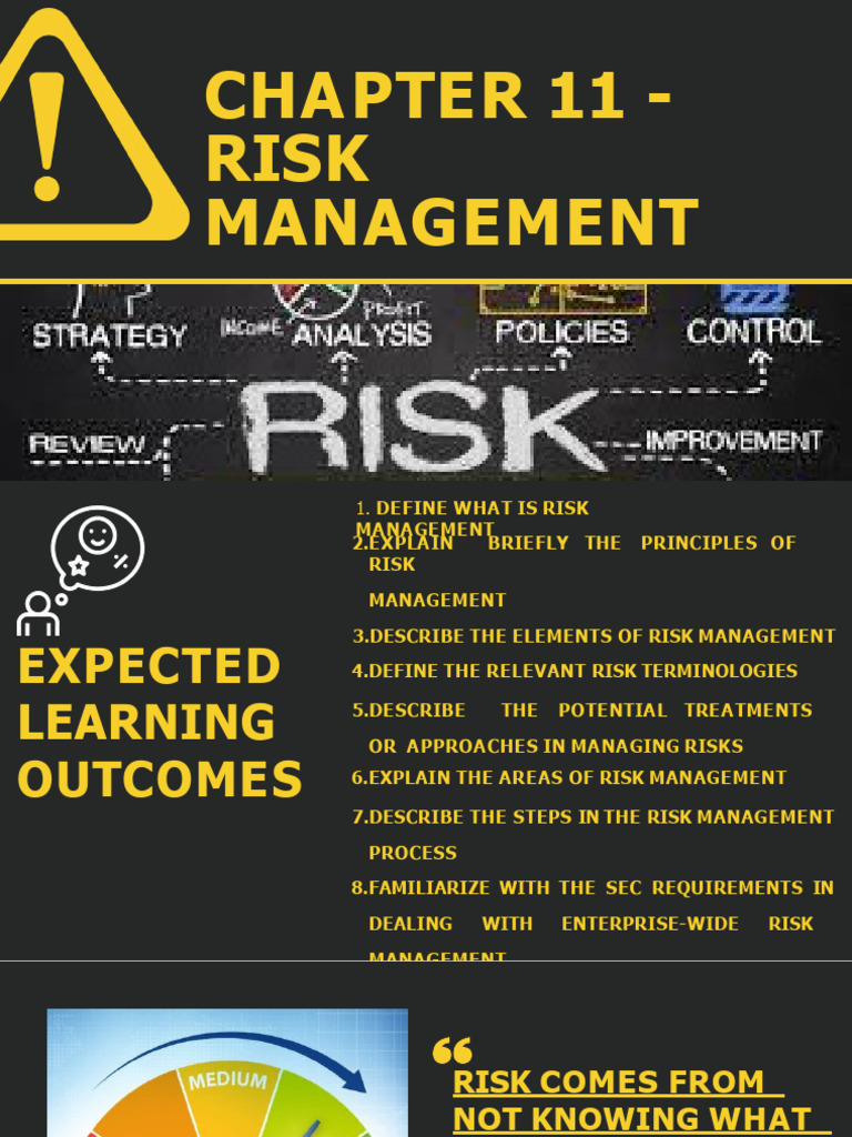Chapter 11 Risk Management Presentation | PDF | Risk | Risk Management