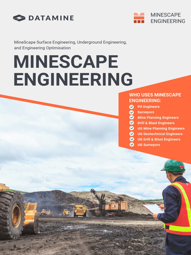 MineScapeEngineering Brochure 230214 EN FINAL Part1 | PDF | Mining | Engineering